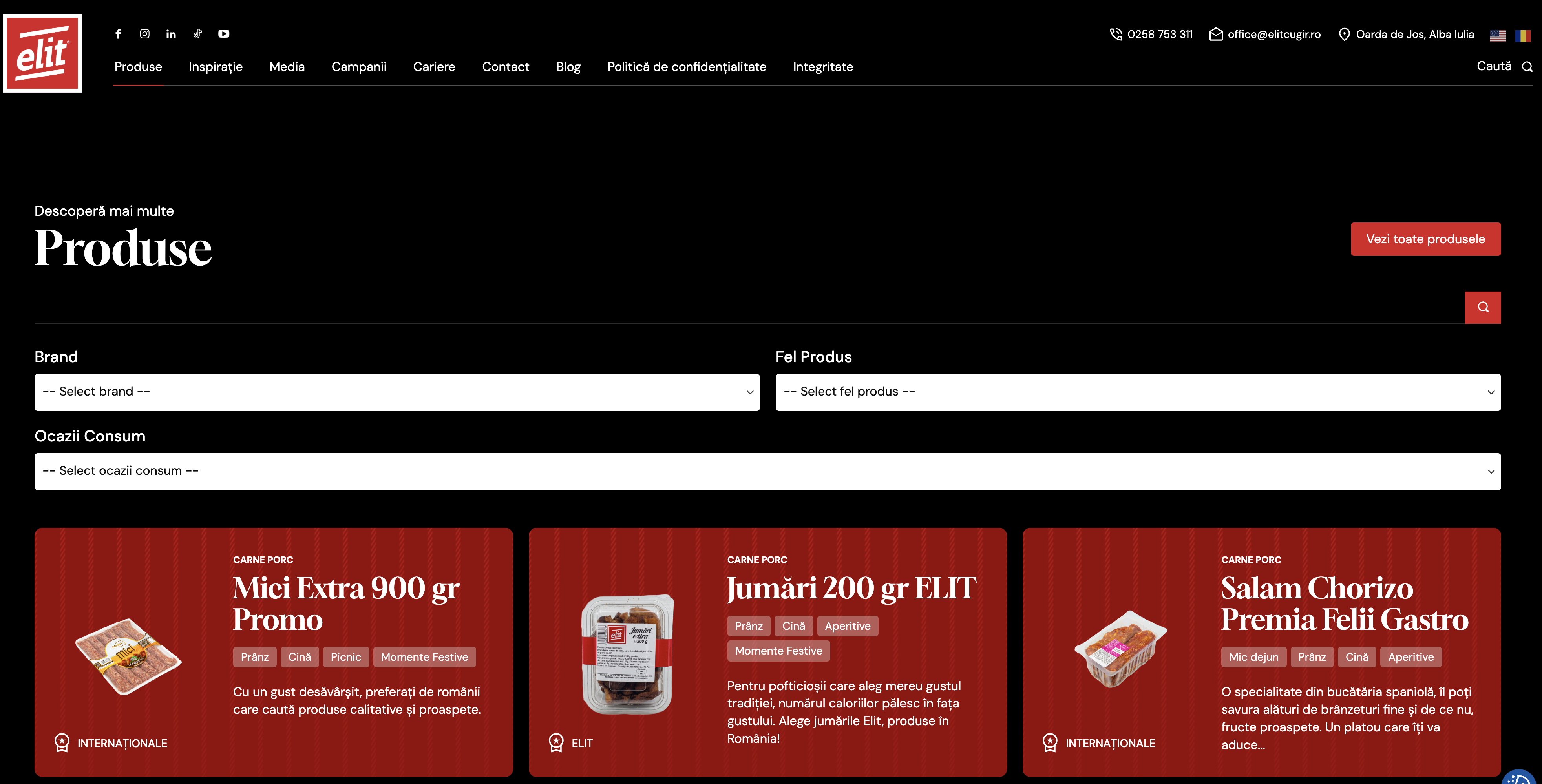 Produse Elit Mezeluri